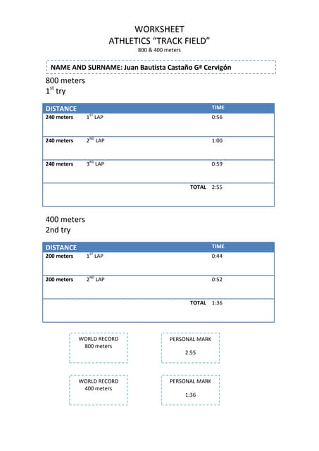 High jump whorksheets | PDF