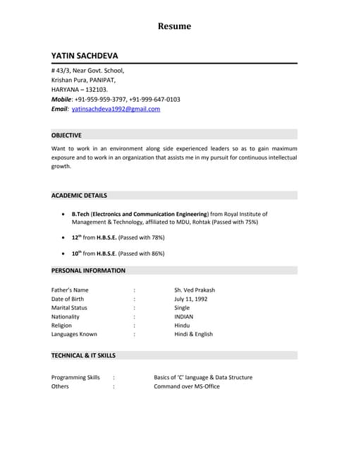 Abhishek vathre new 2015 resume 3 | DOC | Computer Networking | Computing