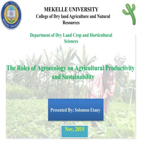 Sustainable Agriculture Presentation | PPTX