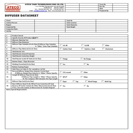 diffuser datasheet button | PDF