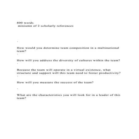 800 words miniumn of 2 scholarly references ·Ho.docx