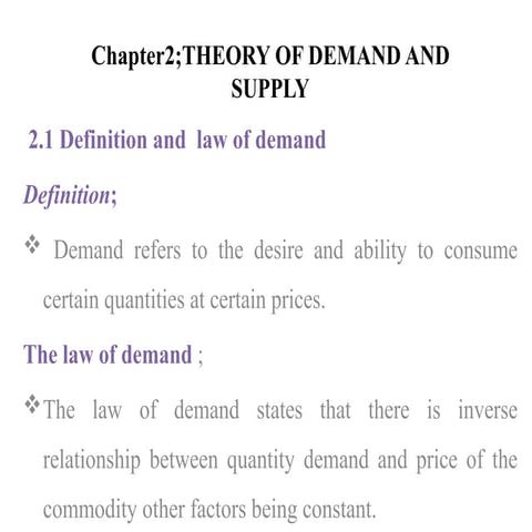 Supply and Demand | PDF