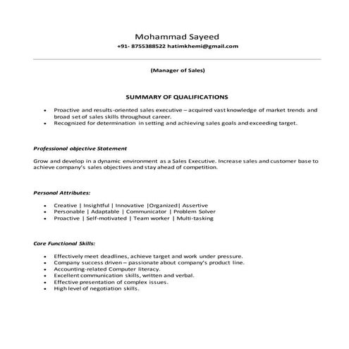 Salman present cv | DOC