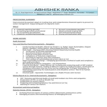 Arsalan Resume Accountant | DOCX