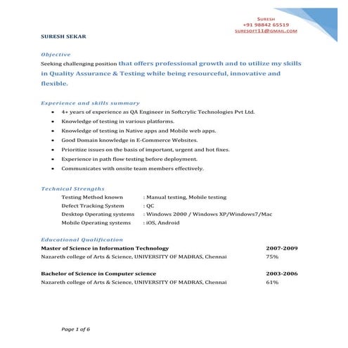 Suresh | DOC | Operating Systems | Computer Software and Applications