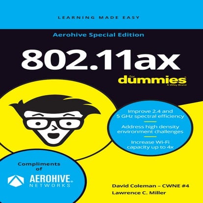802.11ax for Dummies (Aerohive Special Edition) | PDF | Internet of Things | Internet