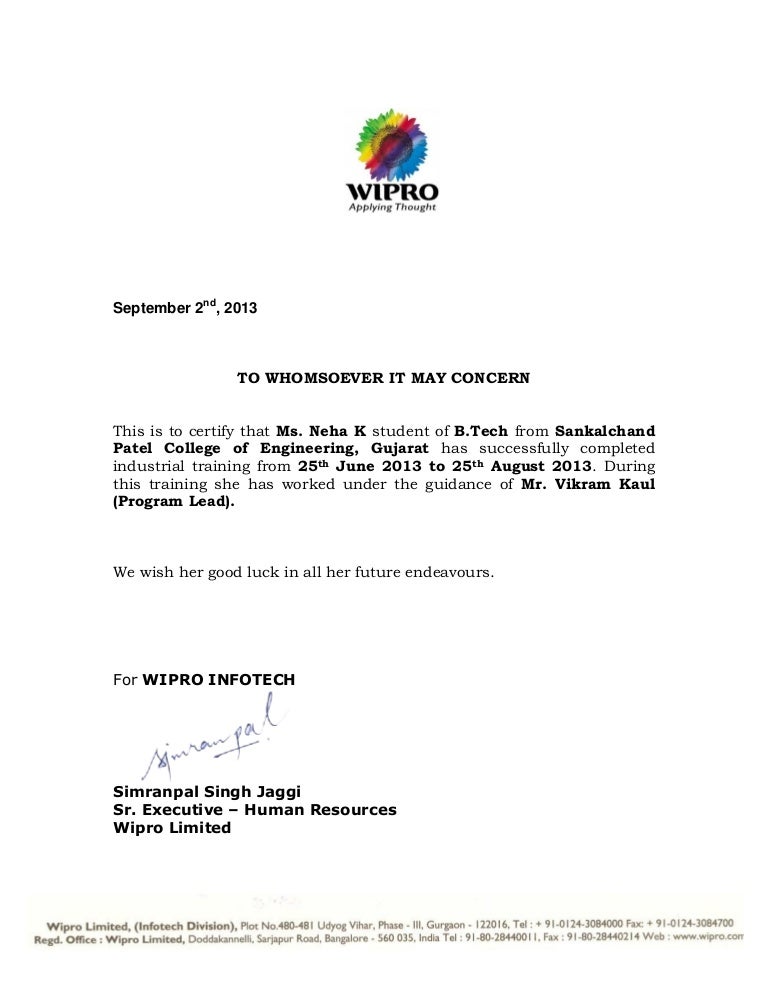 Training Completion Letter Neha K PDF training-completion-letter-neha-k-pdf