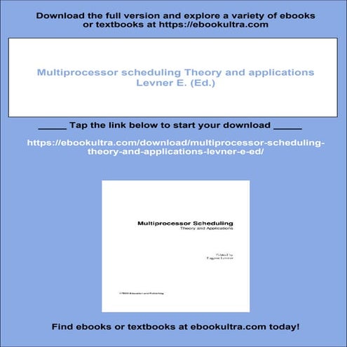 Multiprocessor scheduling Theory and applications Levner E. (Ed.) | PDF
