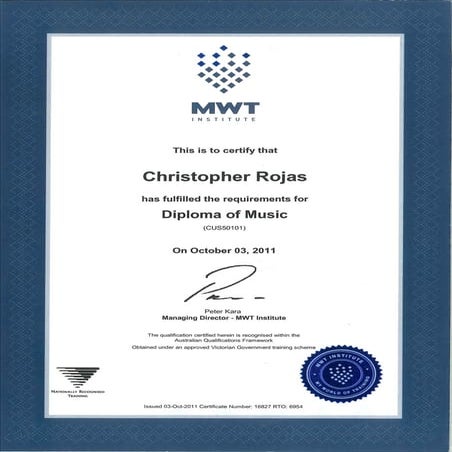 Music diploma | PDF