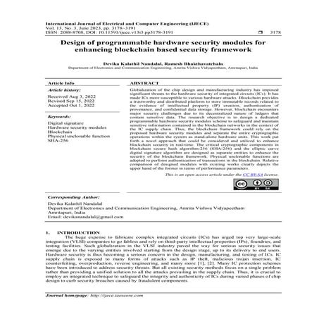 Design Of Programmable Hardware Security Modules For Enhancing Blockchain Based Security