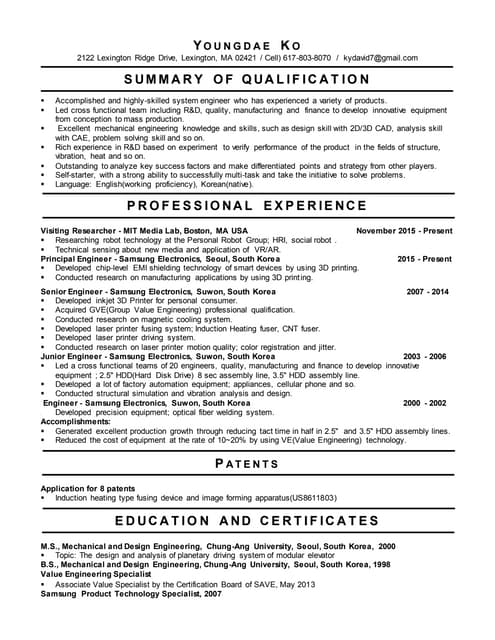 Benjamin Resume | DOCX