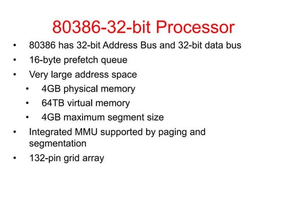 Introduction to 80386 microprocessor | PDF Introduction to 80386 microprocessor | PDF