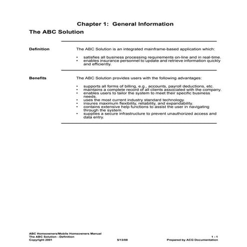 Technical Documentation Sample One | PDF