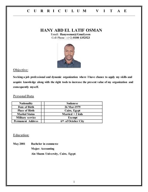 Ahmed cv | PDF