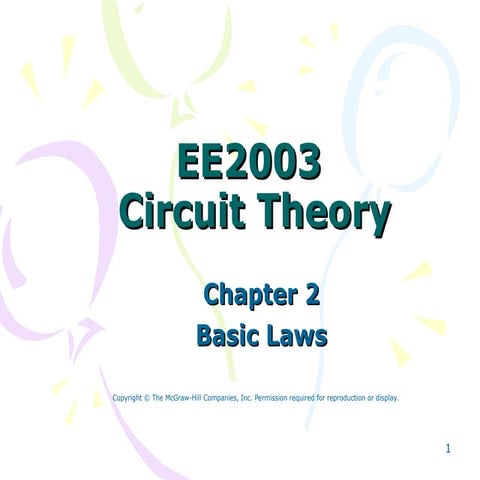 Circuit theory basic theory laws basics laws | PPT