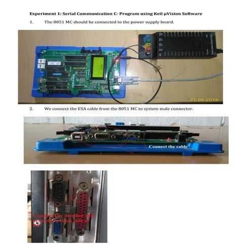 8051 mc lab experiments screenshot manual | PDF