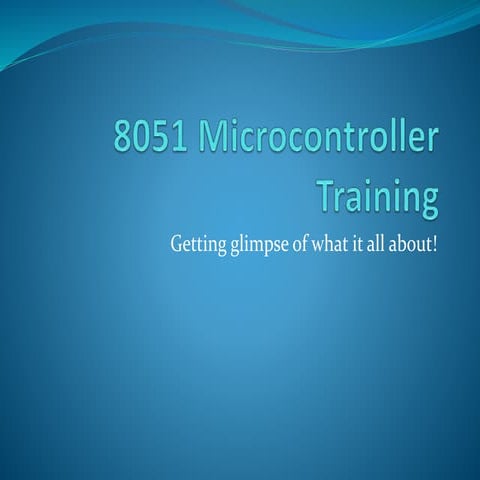 8051 microcontroller 1 | PPT