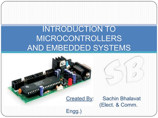 8051 Microcontroller And Embedded System Ppsx Computing Technology And Computing