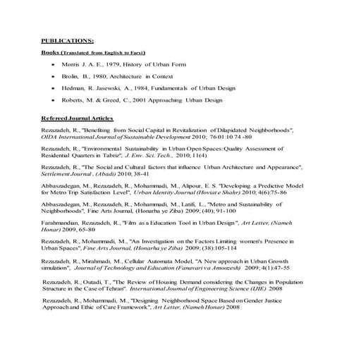 English CV- Dr. Pakzad | PDF