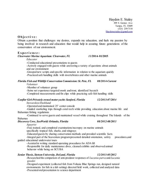 Resume_DiveMaster | PDF