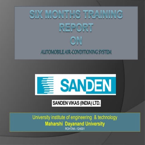 Six months industrial training PPT | PPTX
