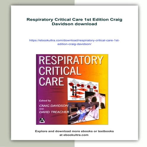 Respiratory Critical Care 1st Edition Craig Davidson | PDF