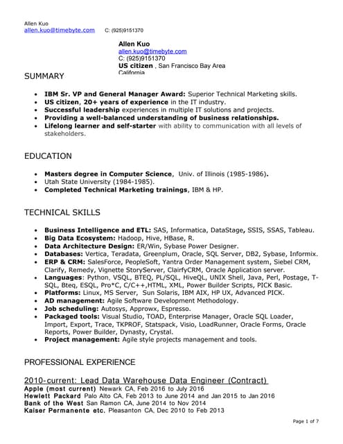 Snowflake Resumes.pptx | Databases | Computer Software and Applications