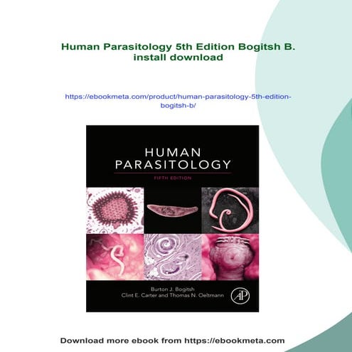 Human Parasitology 5th Edition Bogitsh B. | PDF