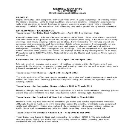 Matthew Sutherley CV | DOCX