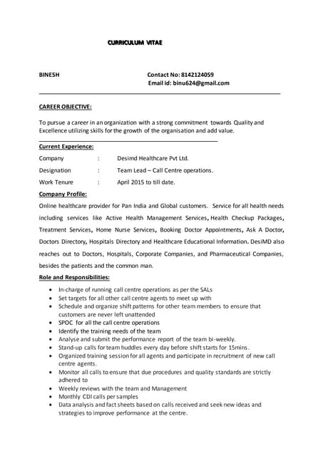 Geetha's Resume for PV | PDF