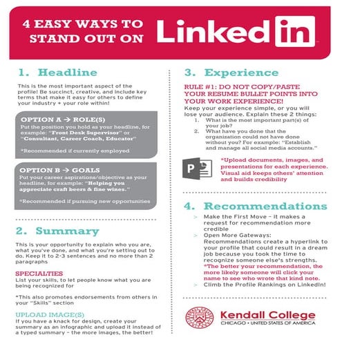 New LinkedIn Handout | PDF | Resume Writing and Advice | Job Search