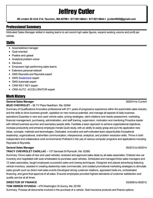 Palme Thomas Resume | DOC | Automotive Industry | Industries