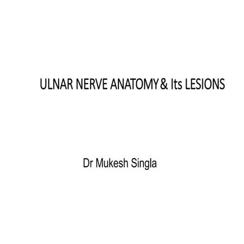 Ulnar nerve examination | PPTX