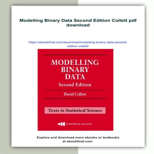 Modelling Binary Data Second Edition Collett | PDF