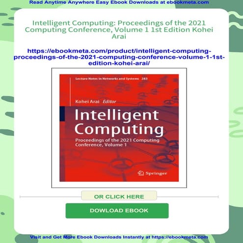 Intelligent Computing: Proceedings of the 2021 Computing Conference, Volume 1 1st Edition Kohei ...