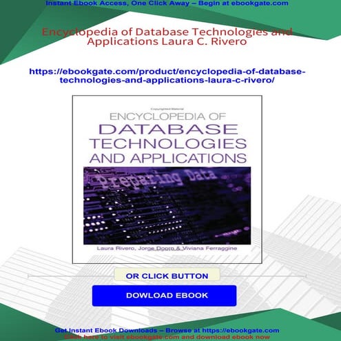 Encyclopedia of Database Technologies and Applications Laura C. Rivero ...