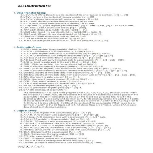 8085 instructions | PDF