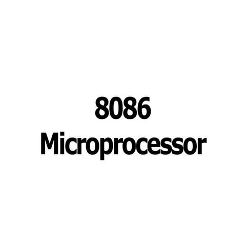 Minimum and Maximum Modes of microprocessor 8086 | PDF