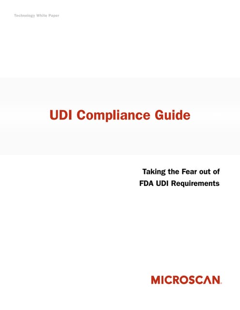 1 WorldSync Support for Compliance with FDA UDI Regulation | PDF ...