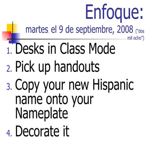 Exploratory Spanish Lesson Plans for Middle School | PDF