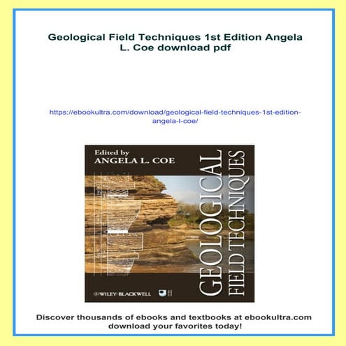 Geological Field Techniques 1st Edition Angela L. Coe | PDF