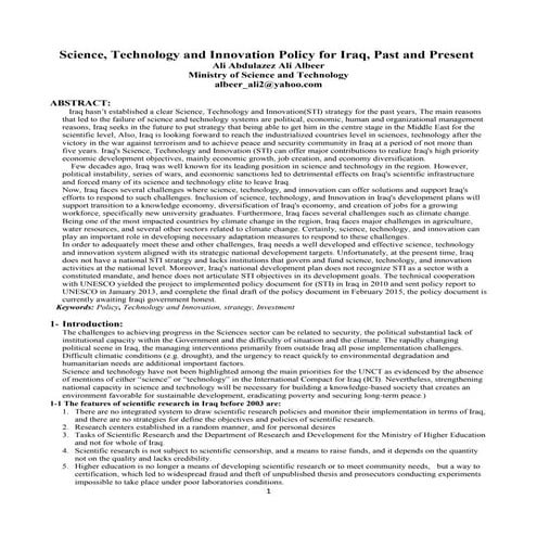 STI Policy for Iraq | DOC