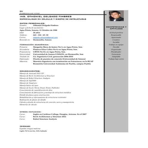 CV ING OTHONIEL DELGADO | PDF