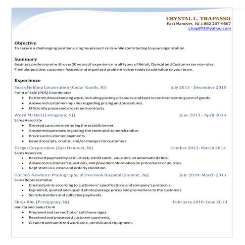 Functional resume Marcelo Ramirez 2015 | DOCX
