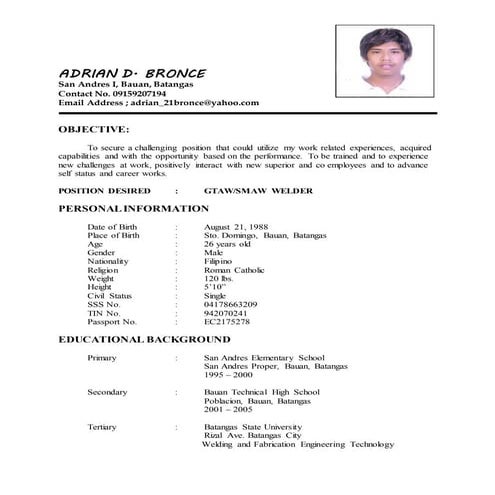ADRIAN new resume2 | DOCX