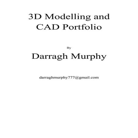 3D Modelling Portfolio | PDF