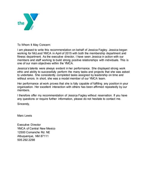 Letter of Rec -Kelsey | PDF