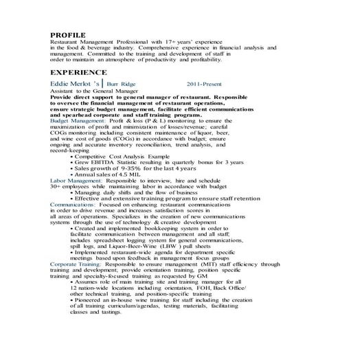 craig resume word clean | DOCX | Business Administration | Business