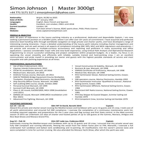 CV Simon Johnson PDF | PDF
