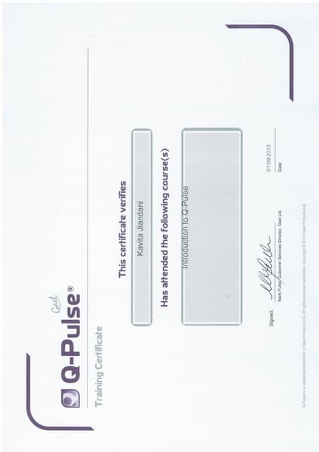 Group Dynamics Certificate - 27 November 2013 | PPT